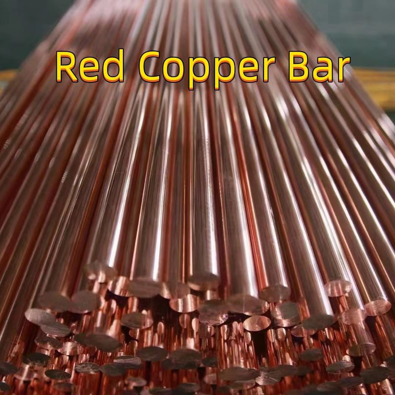 C10100 Oxygen Free Round Bar Red Copper 99.9% Pure Od 80mm For Industrial