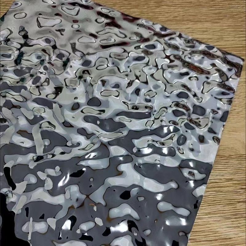 201/304 Water Wave Stamping Mirror Water Ripple Stainless Steel Sheet ...