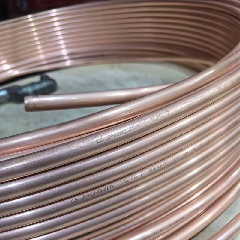 ASTM B280 Pure Copper 99.95% Air Conditioners Flexible Copper Pipe Copper Pancake Coil Tube