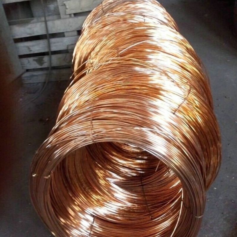 Red Copper Wire Bare Copper Wire Rods C1100 Round Form Single Wire Hard ...