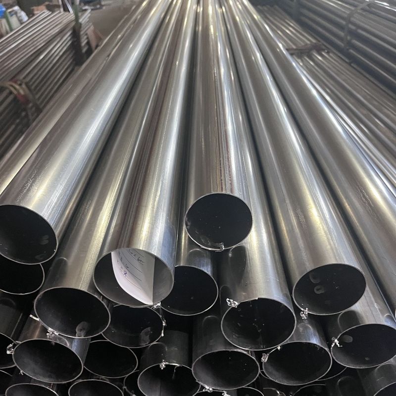 Aisi 441 Ss ERW Weld Pipe Diameter 45mm Thickness 1.5 mm Annealing Soft Stainless Steel Exhaust Pipe