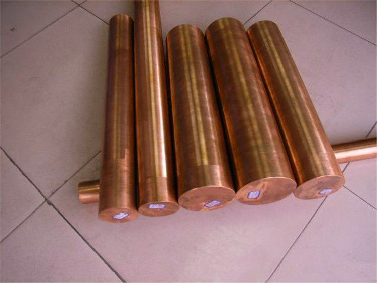 Industrial Round Shaped Copper Products , Big Diameter Red Copper Bar