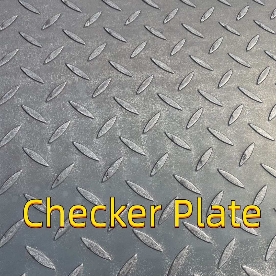 Checker Chequered Plate CHKPL-10x 1219 x 2438 mm Thickness10mm Material ...