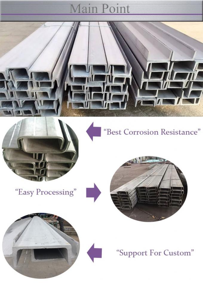 U Shaped Steel Channel Stainless Steel Channel Bar 304 316 316L 321 ...